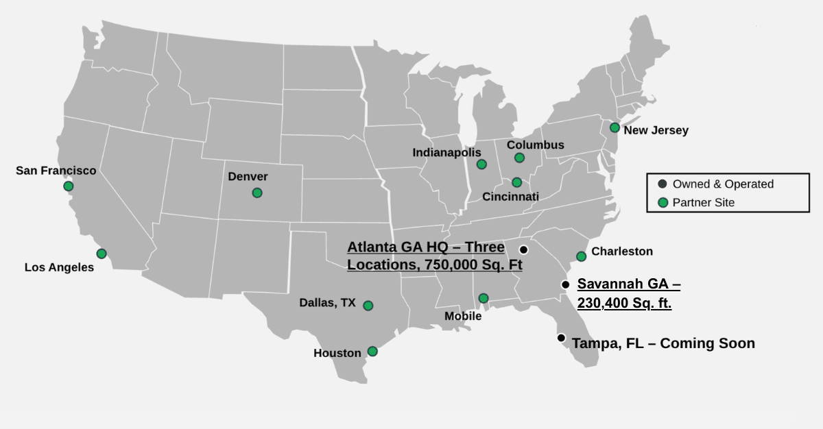 3PL Warehouse Locations | Porter Logistics